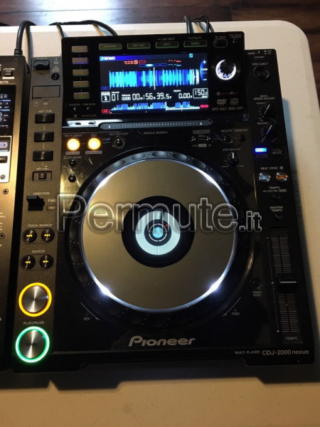 2 Pioneer Cdj 2000 + Pioneer Djm900 Nexus Mixer Milano Usato in Permuta ...